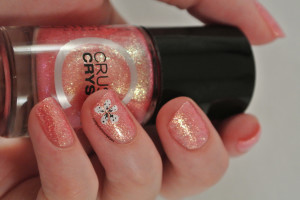 Pink Crystal & Flower | Nail Polish in my Eyes